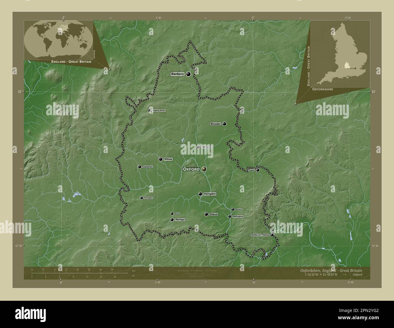 Oxfordshire, administrative county of England - Great Britain ...