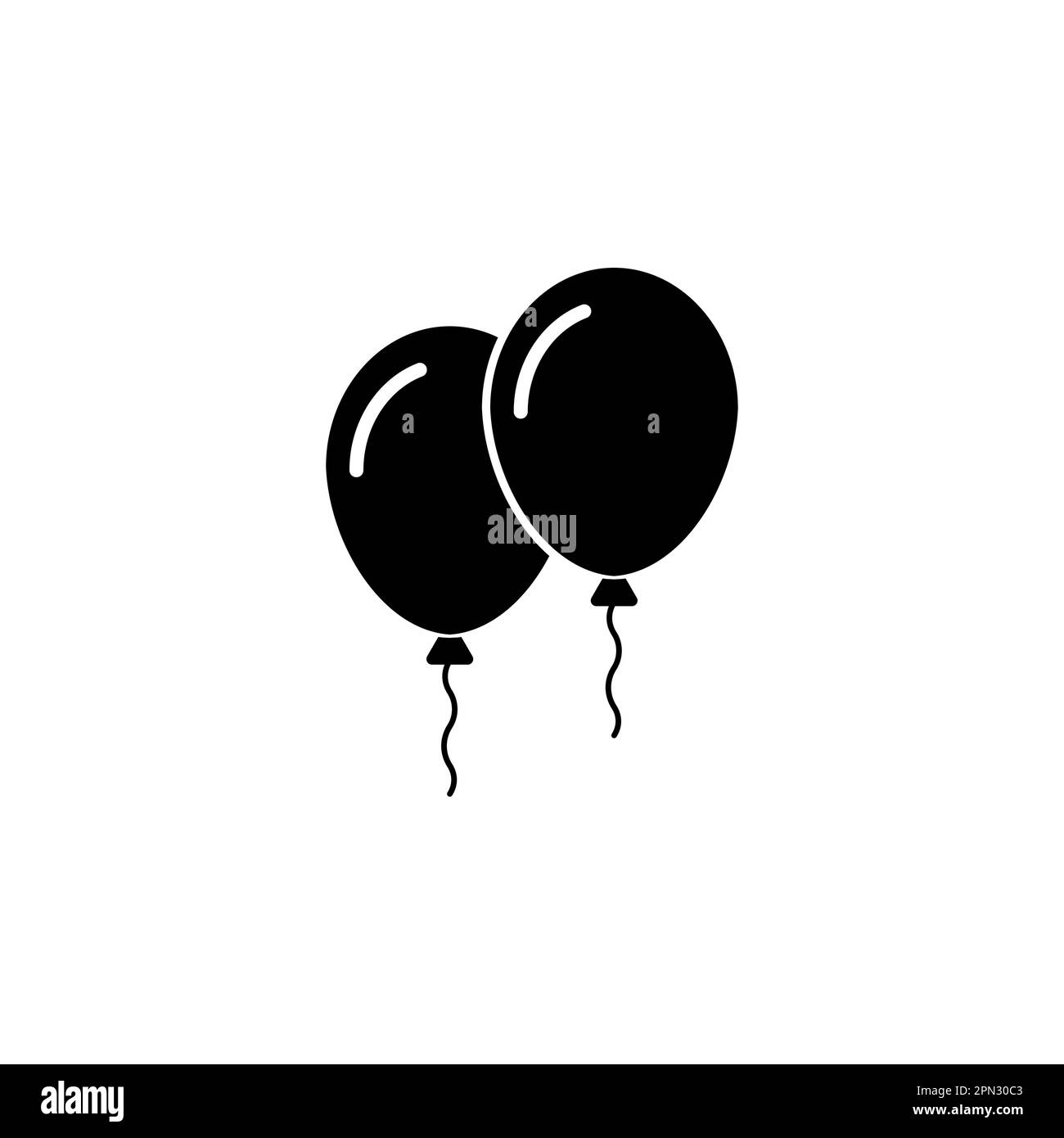 balloon icon vector. party balloon icon decoration birthday vector ...