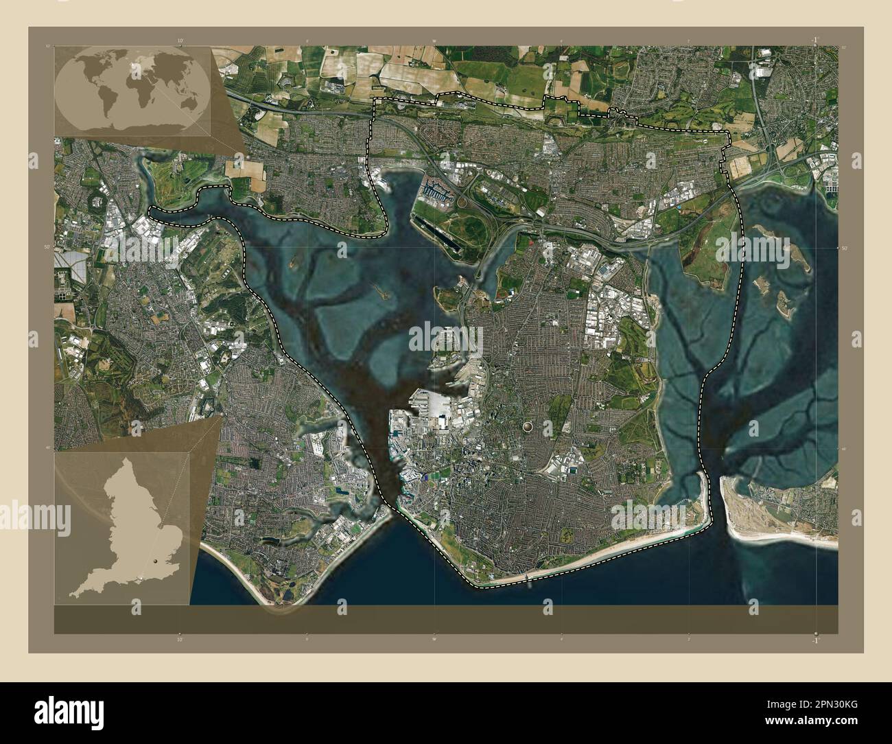 Portsmouth, unitary authority of England - Great Britain. High ...