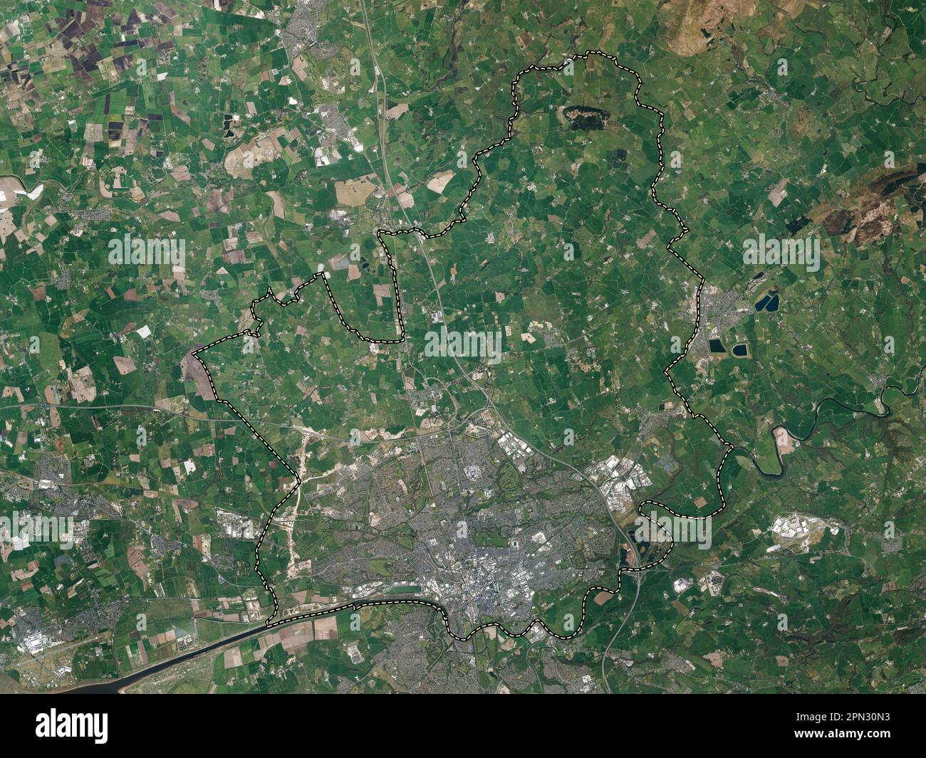 Preston, non metropolitan district of England - Great Britain. High ...
