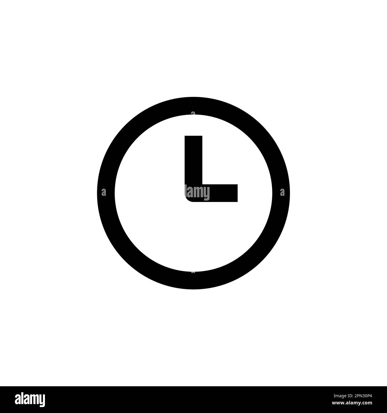 Clock icon vector. Time icon vector. time icon symbol Stock Vector ...