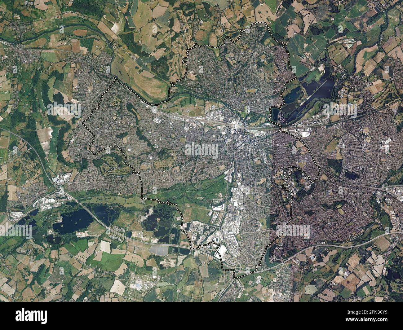 Reading, administrative county of England - Great Britain. High ...