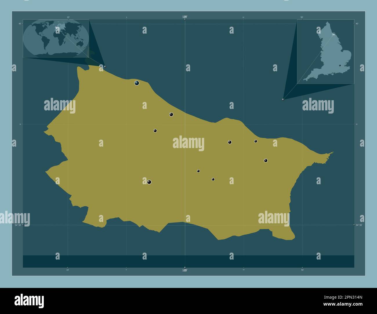 Map of redcar hi-res stock photography and images - Alamy