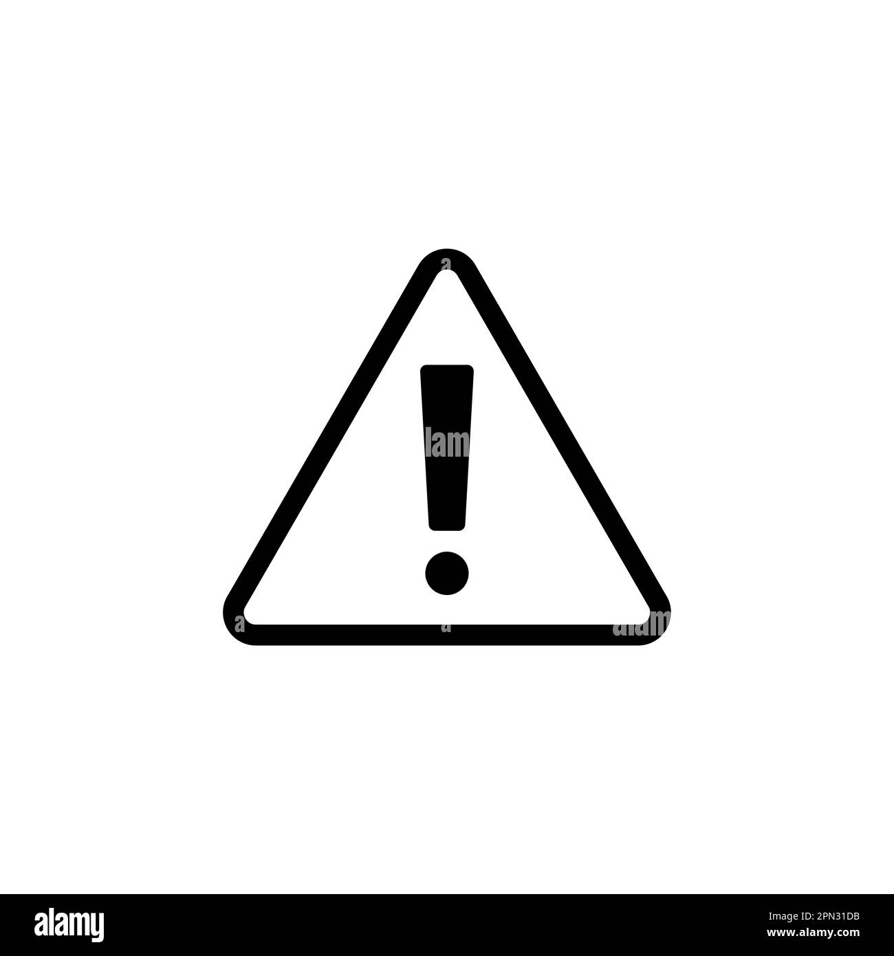 Exclamation danger sign. attention sign icon. Hazard warning attention ...