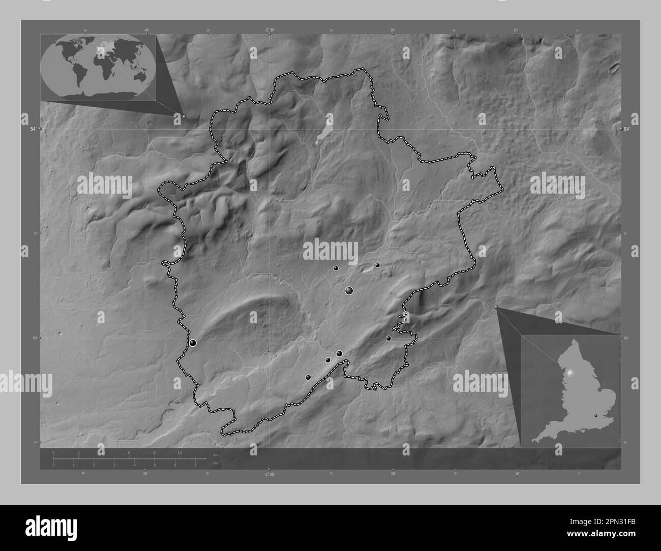 Ribble valley map hi-res stock photography and images - Alamy