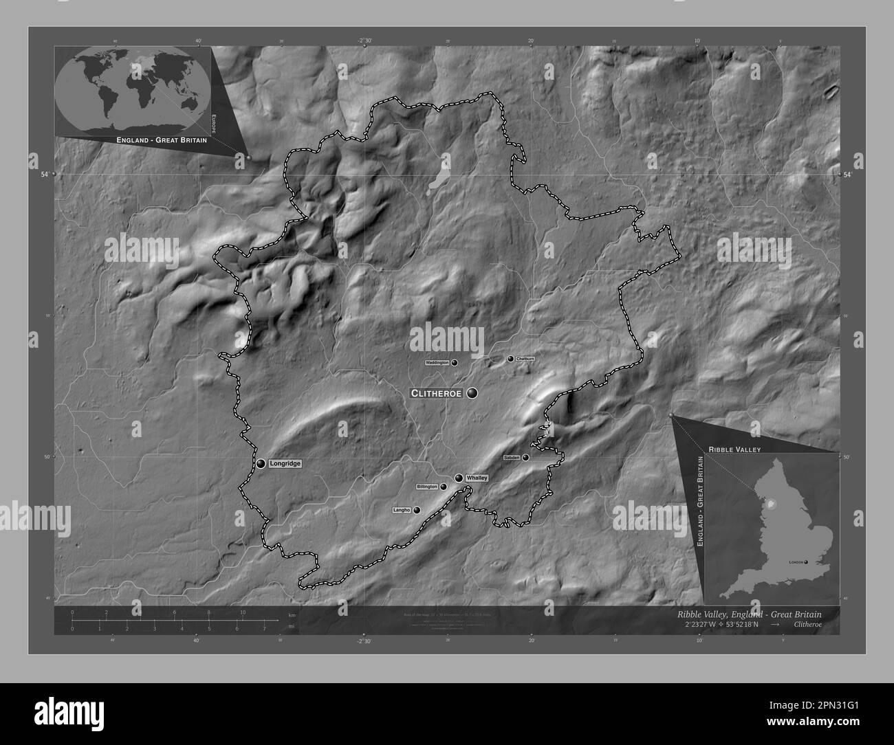 Ribble Valley, non metropolitan district of England - Great Britain ...