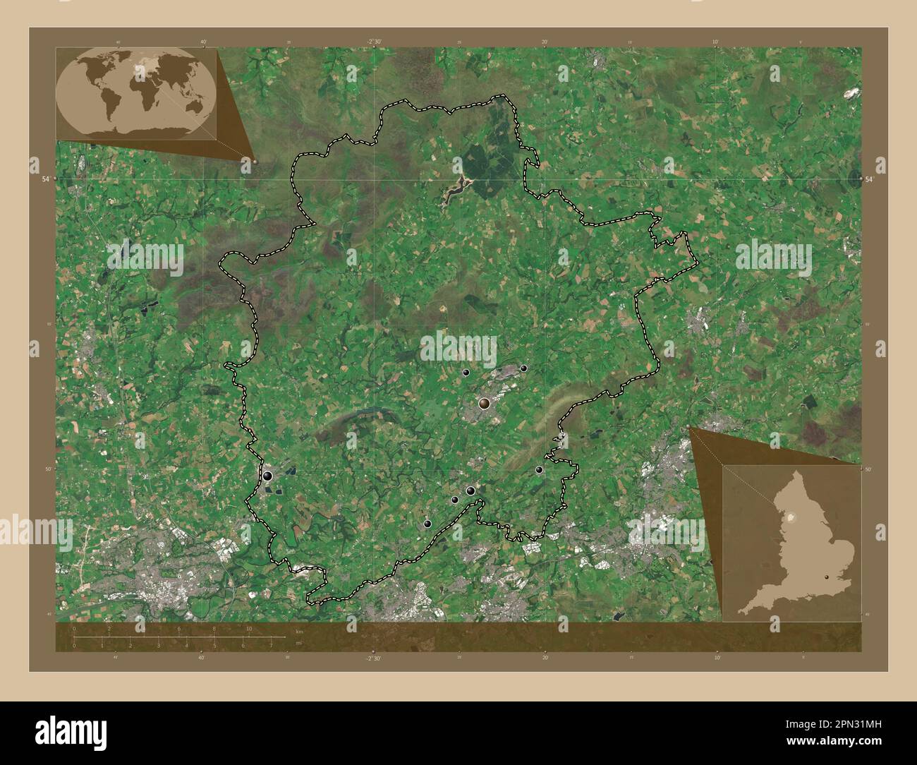 Ribble valley map hi-res stock photography and images - Alamy