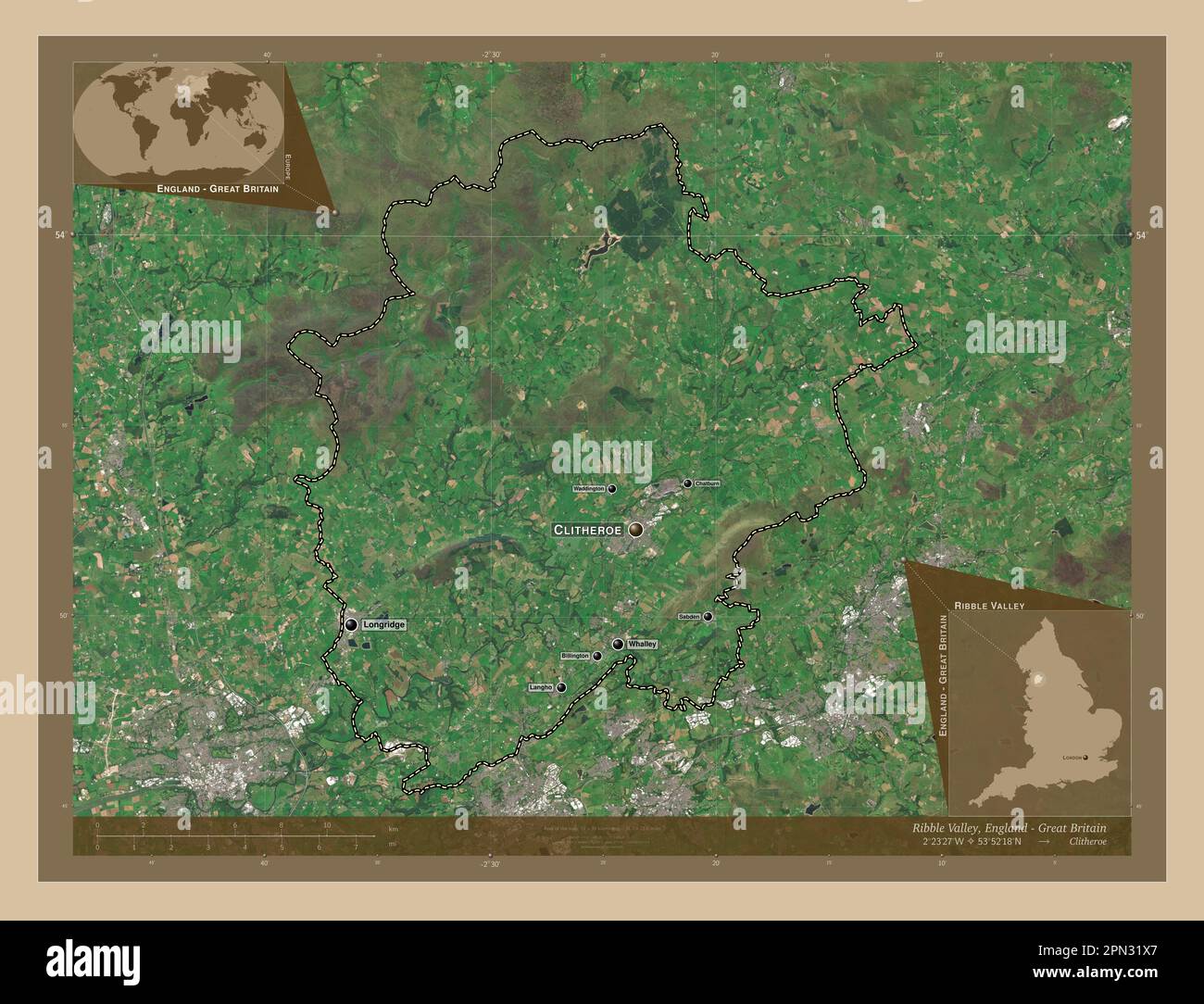 Ribble Valley, non metropolitan district of England - Great Britain ...