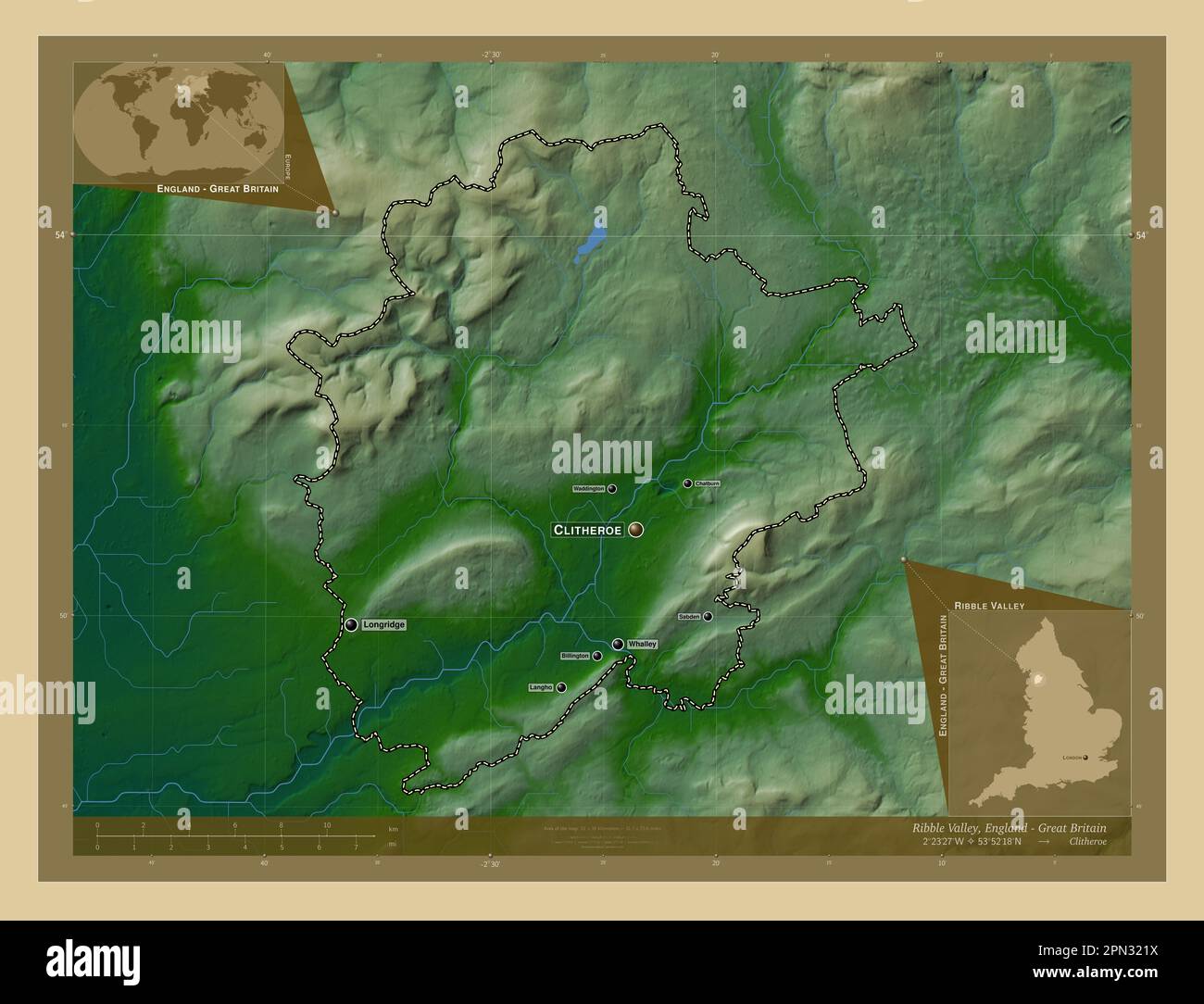 Ribble Valley, non metropolitan district of England - Great Britain ...