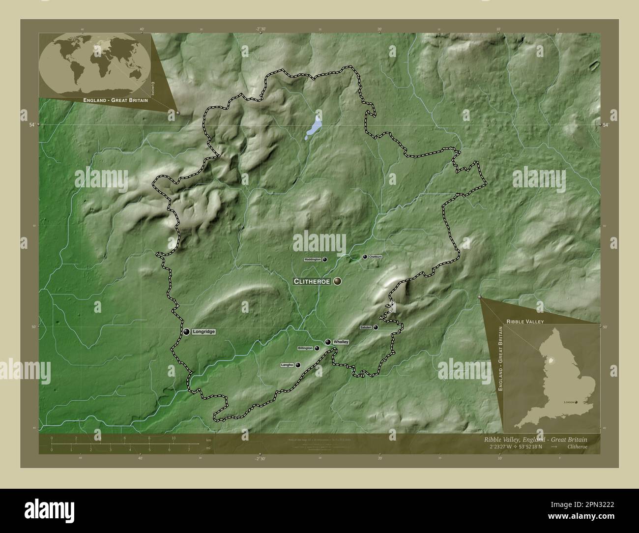 Ribble Valley, non metropolitan district of England - Great Britain ...