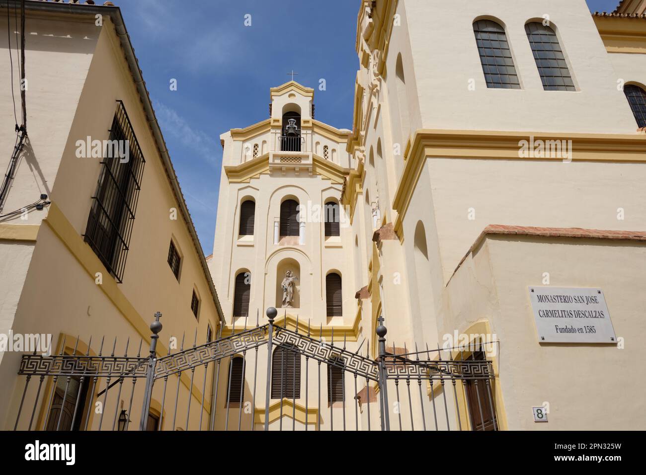 Monastery of San José Carmelitas Descalzas. Málaga, Spain Stock Photo ...