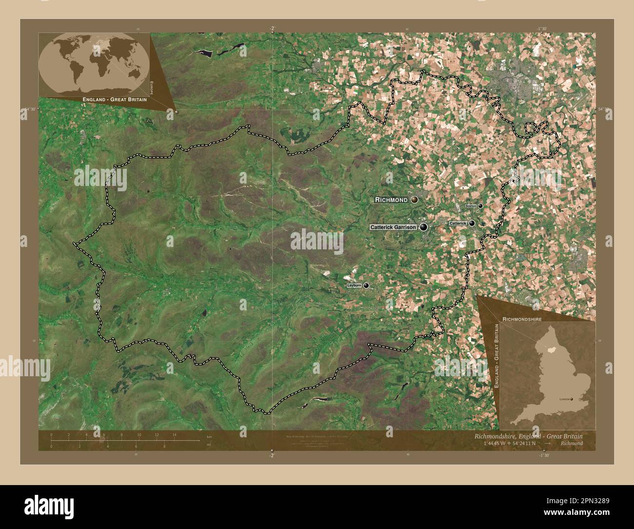 Leyburn map hi-res stock photography and images - Alamy
