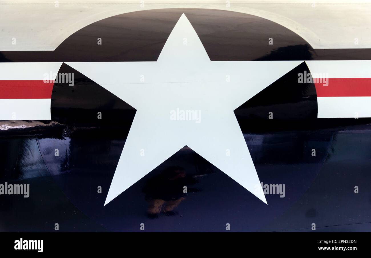 insignia of USAAF on B29 Boeing Superfortress Stock Photo - Alamy