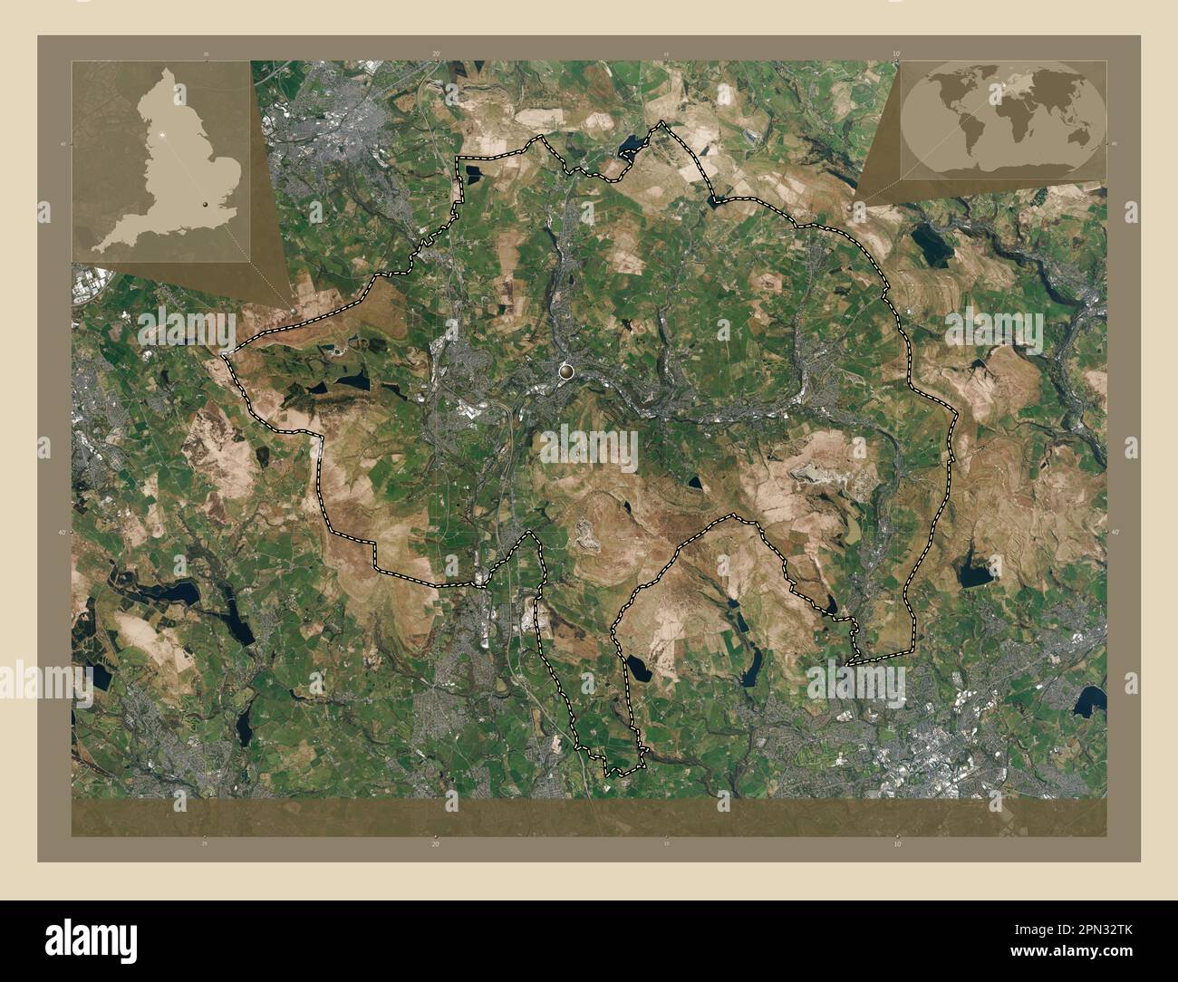 Rossendale, non metropolitan district of England - Great Britain. High ...
