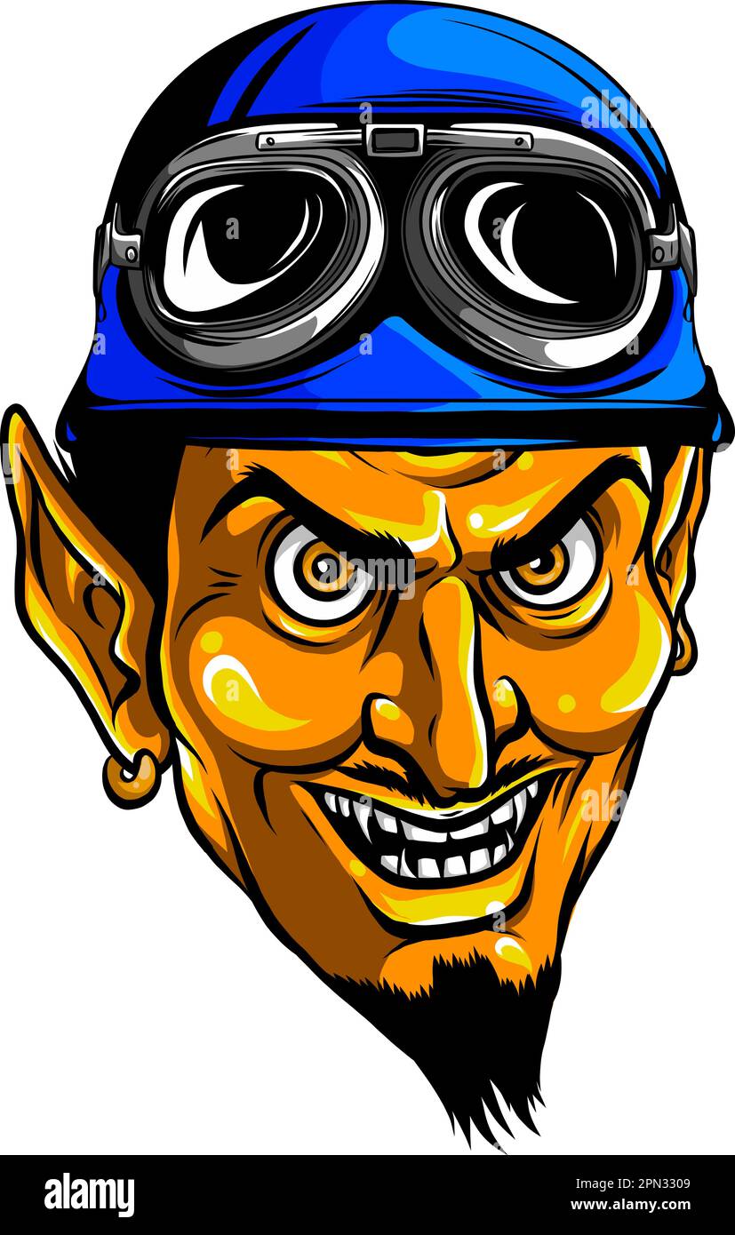 Devil lucifer head helmet hi-res stock photography and images - Alamy