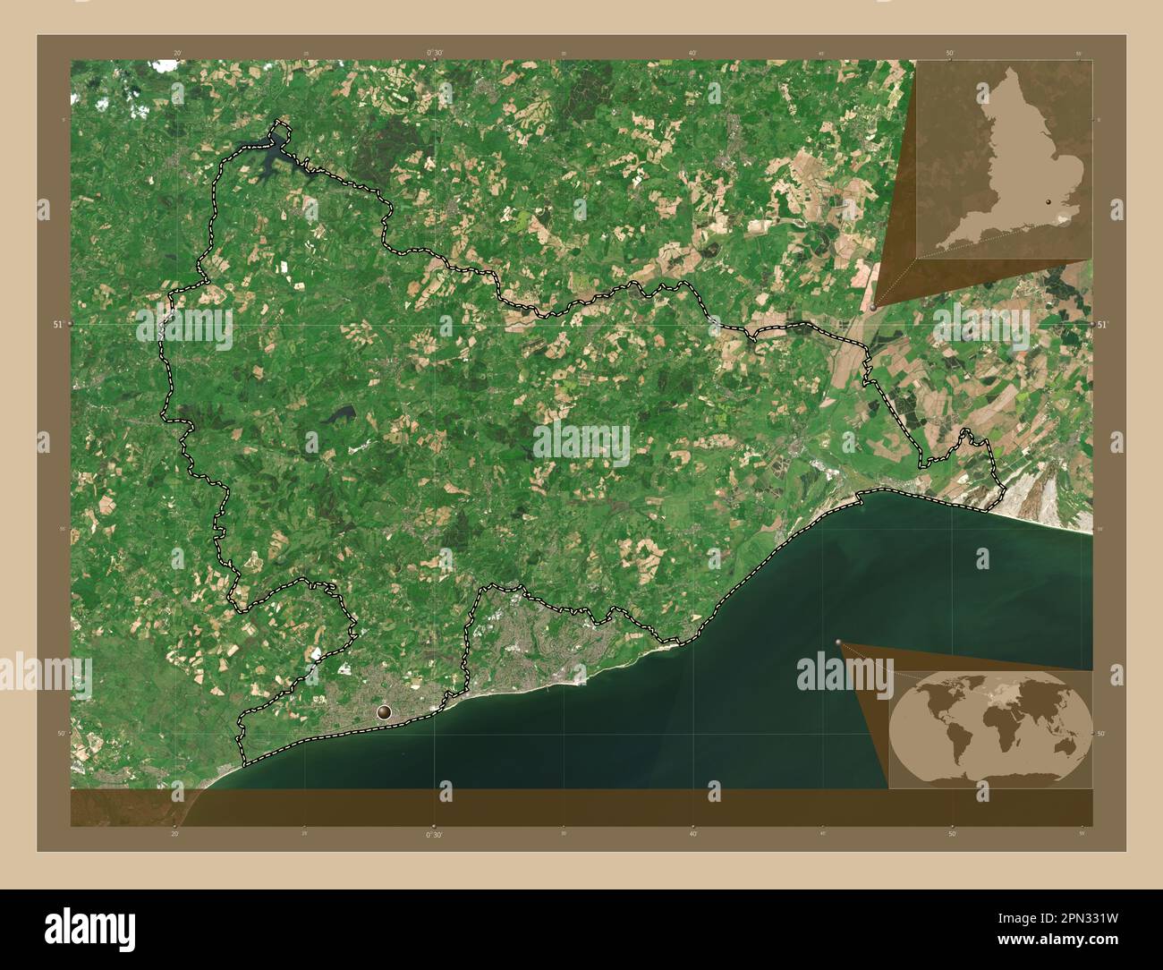 Rother, non metropolitan district of England - Great Britain. Low ...