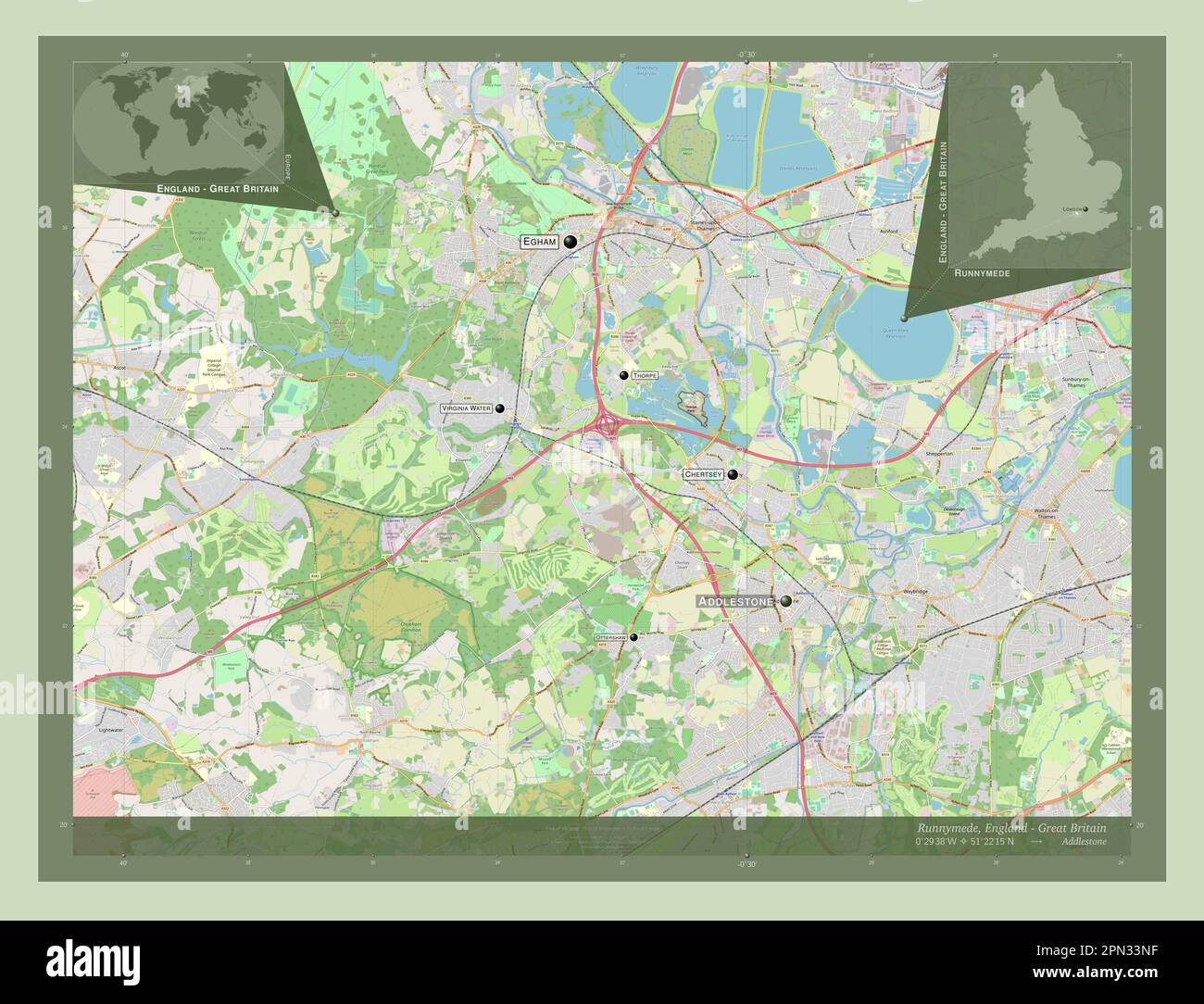 Runnymede, non metropolitan district of England - Great Britain. Open ...