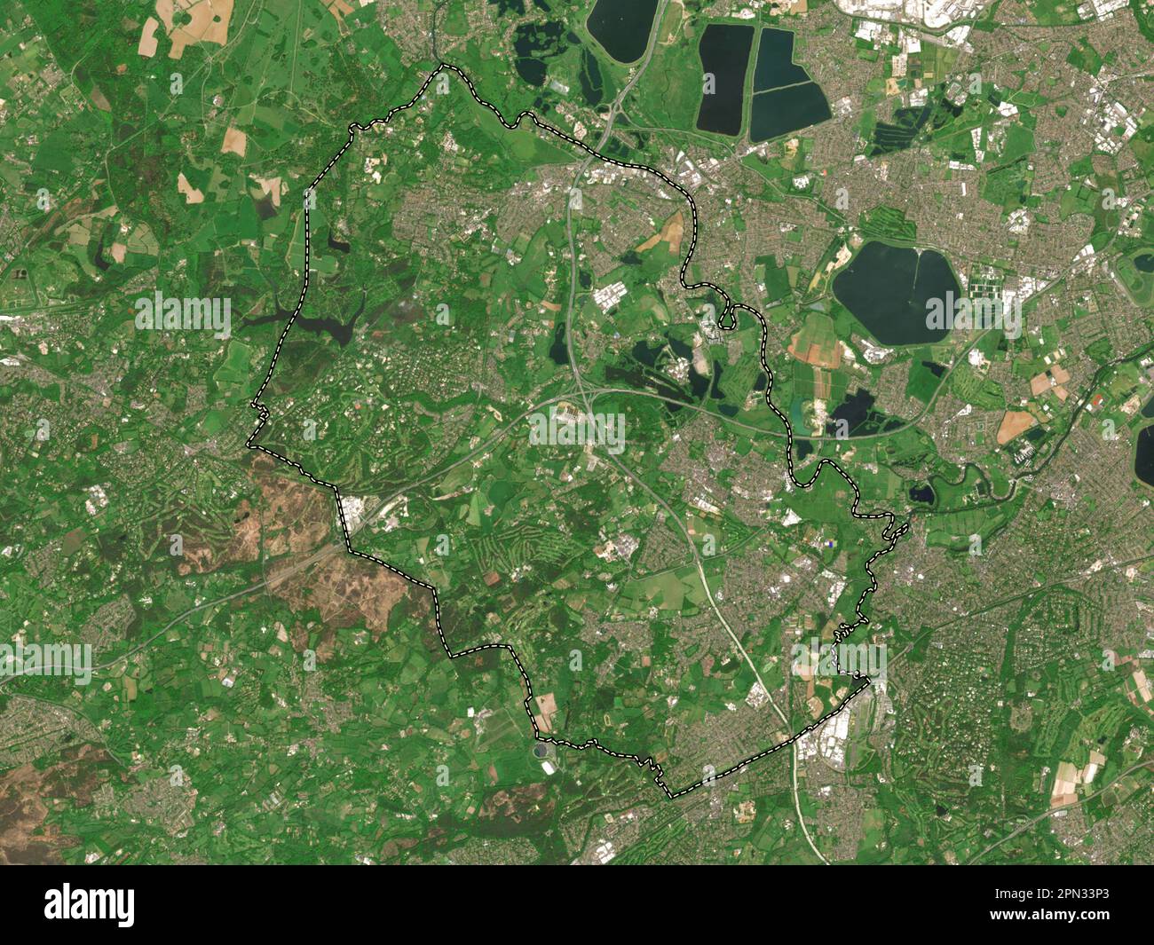 Runnymede, non metropolitan district of England - Great Britain. Low ...
