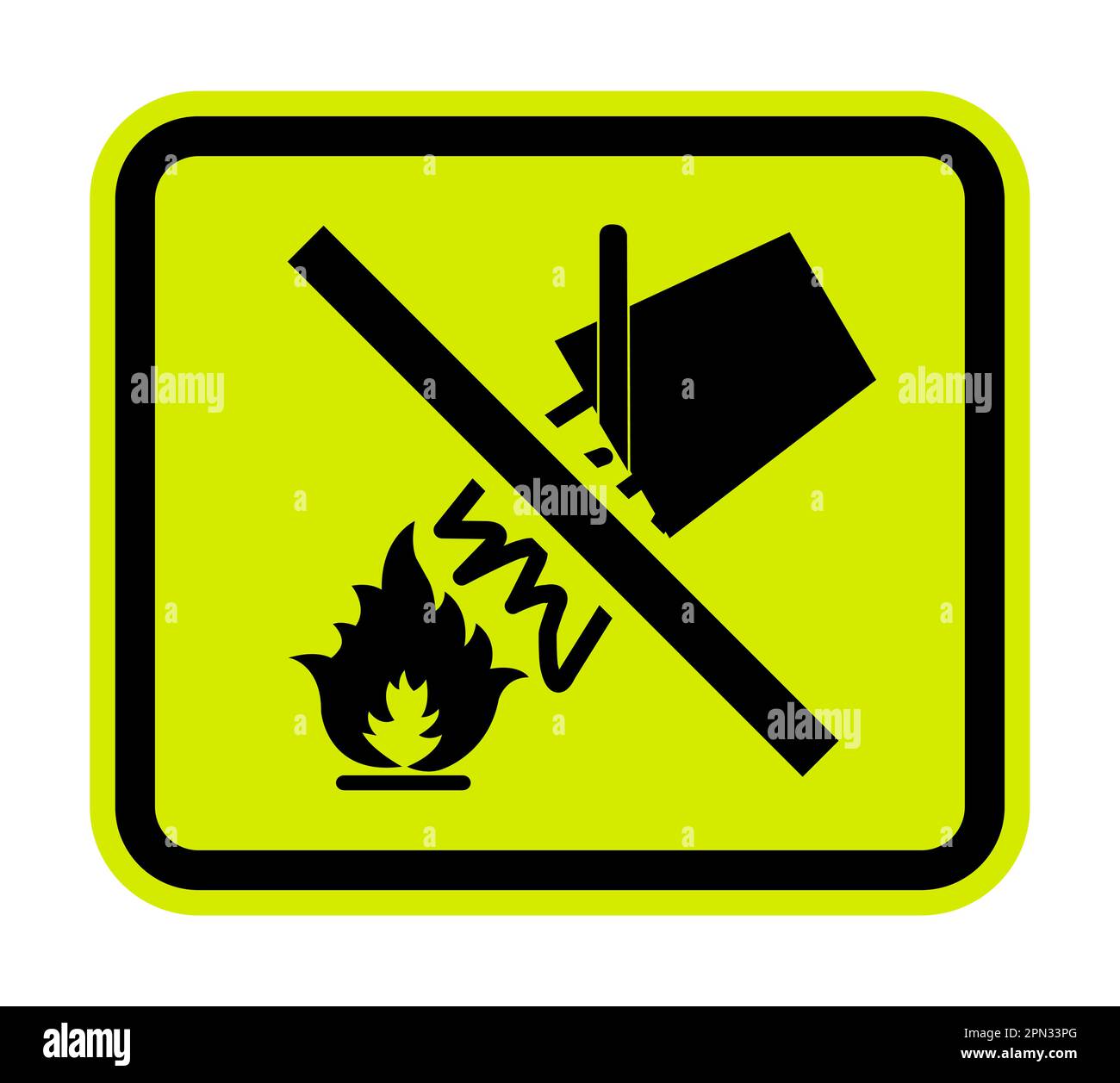 Foam extinguishing Stock Vector Images - Alamy