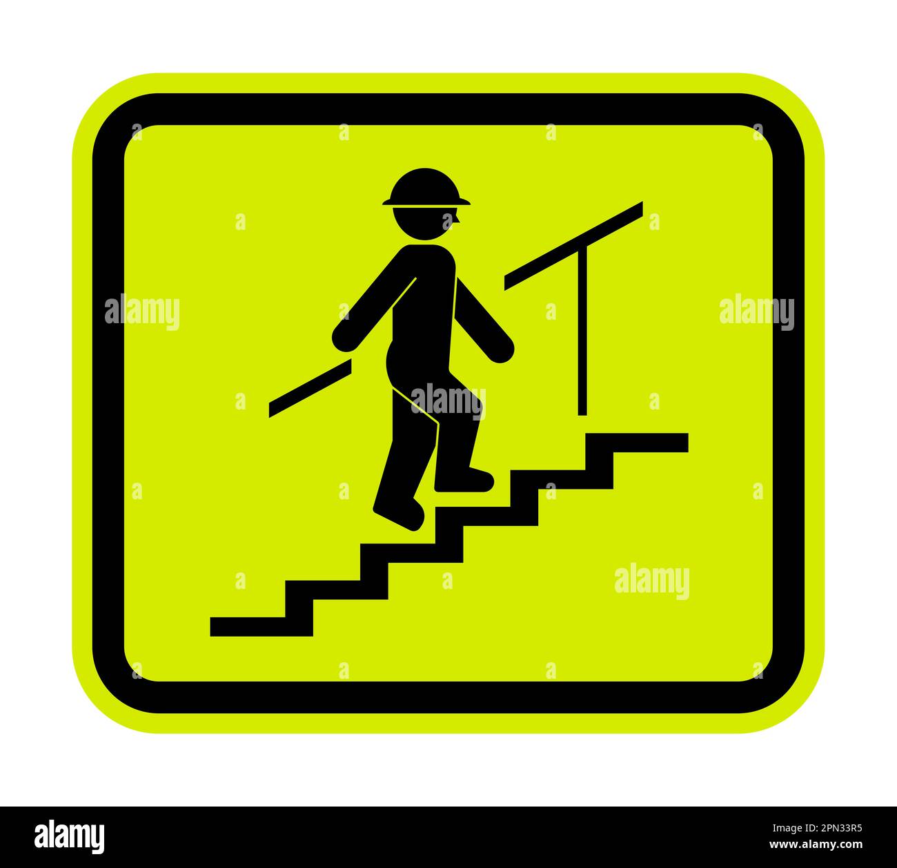 Stairway Sign On White Background Stock Vector Image & Art - Alamy