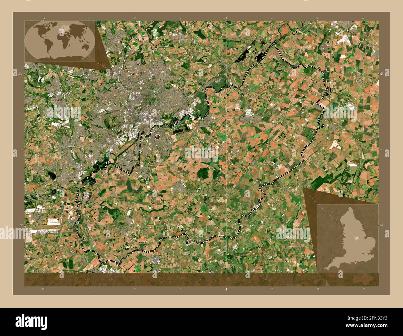 Rushcliffe, non metropolitan district of England - Great Britain. Low ...