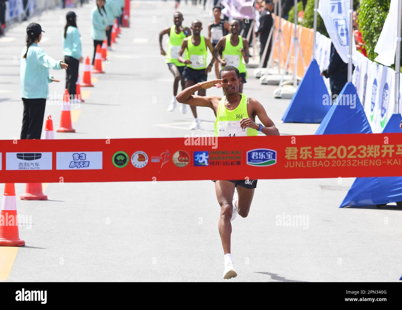 Zhengzhou, China's Henan Province. 16th Apr, 2023. Tafere Adisu ...