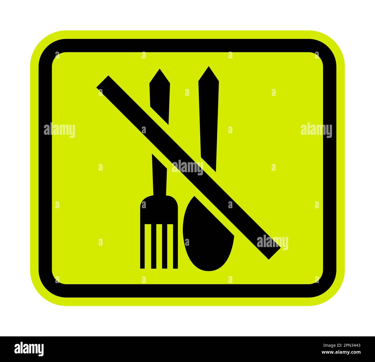No Food Allowed Symbol On White Background Stock Vector Image & Art - Alamy