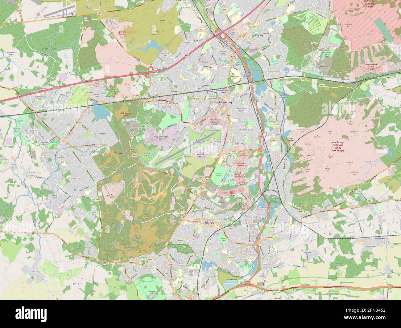 Rushmoor, non metropolitan district of England - Great Britain. Open ...