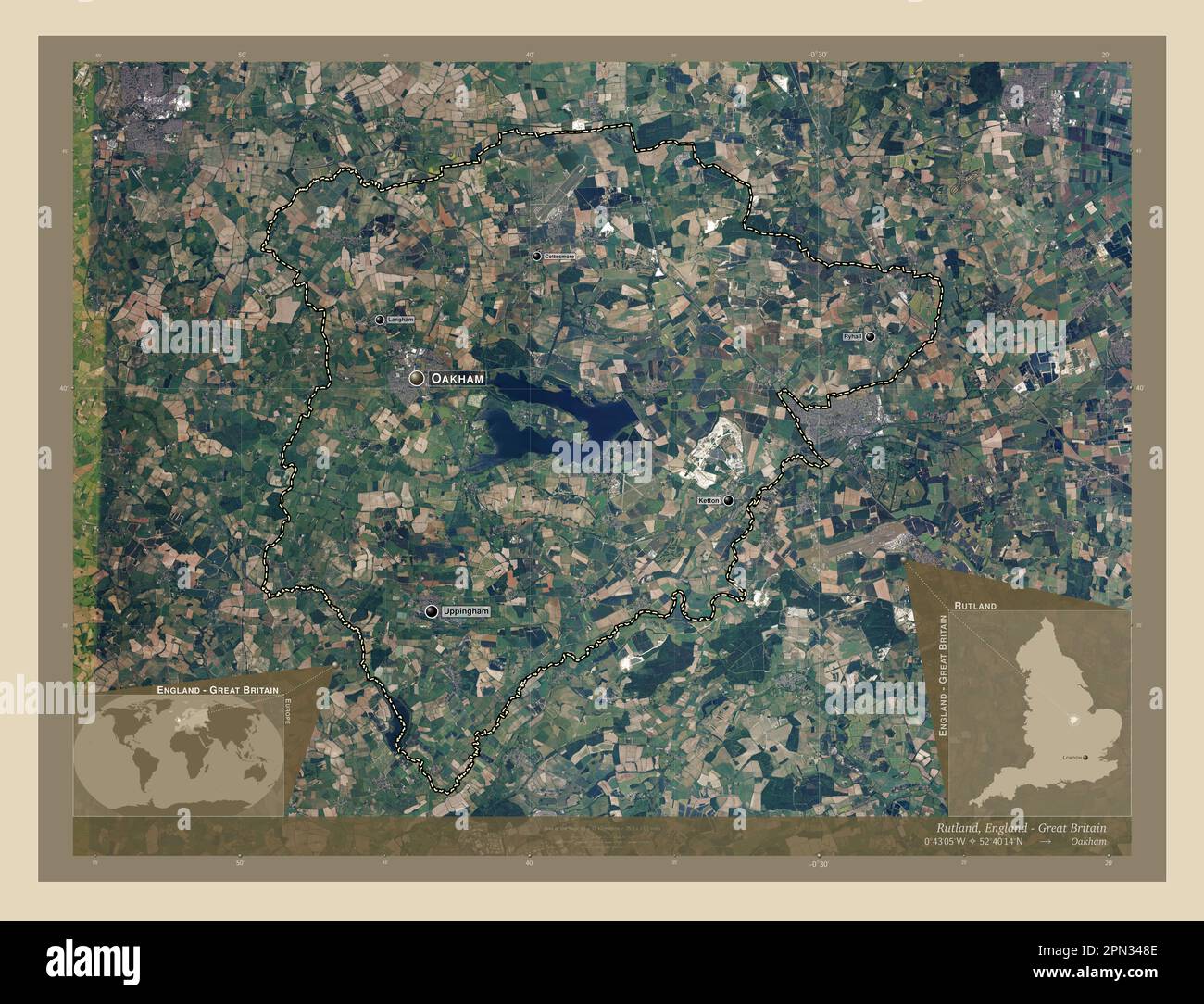 Rutland, unitary authority of England - Great Britain. High resolution ...