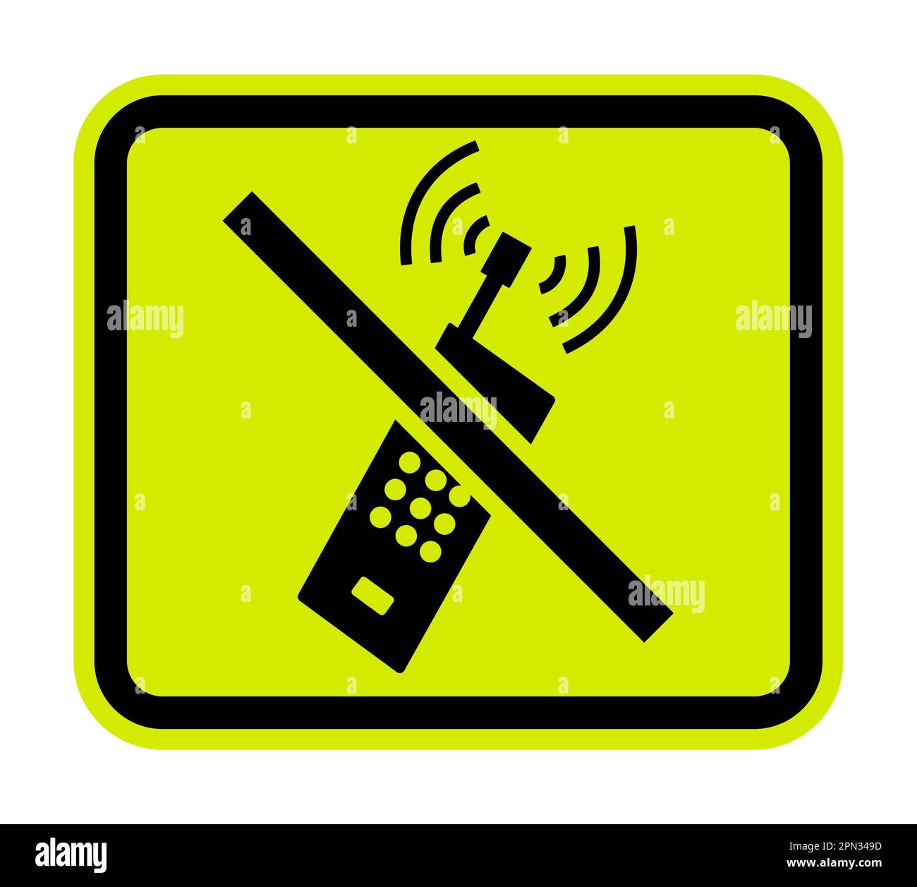 Mobile phone restricted icon flat hi-res stock photography and images ...