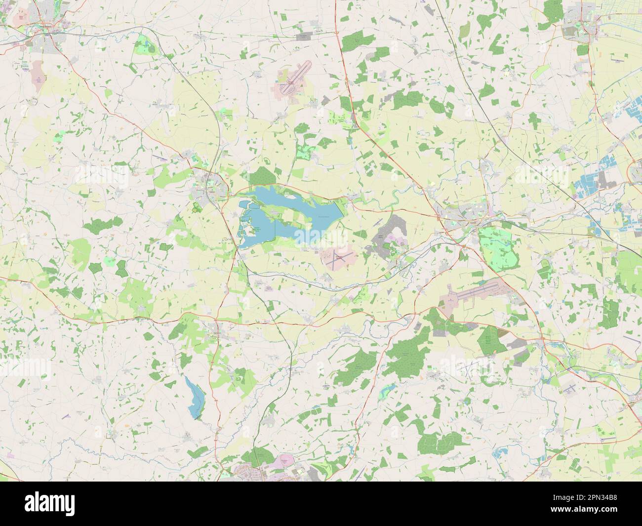 Rutland, unitary authority of England - Great Britain. Open Street Map ...