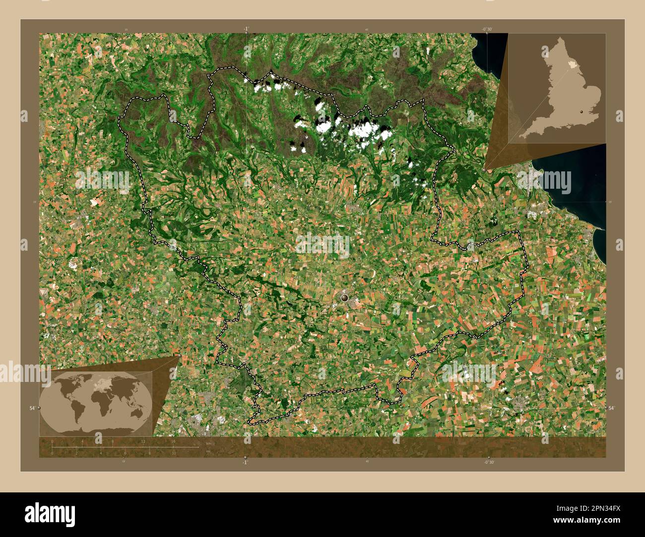 Ryedale, non metropolitan district of England - Great Britain. Low ...