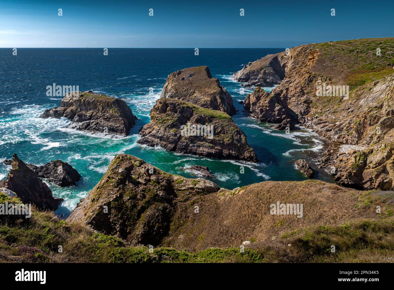 Spectacular Cliffs At Peninsula Pointe Du Van On Cap Sizun At The ...