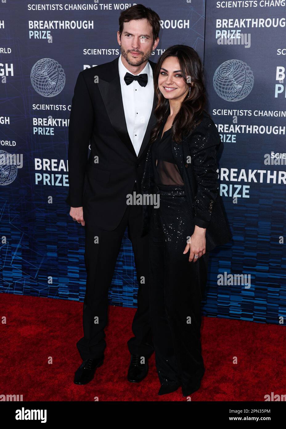 LOS ANGELES, CALIFORNIA, USA - APRIL 15: Ashton Kutcher and wife Mila ...