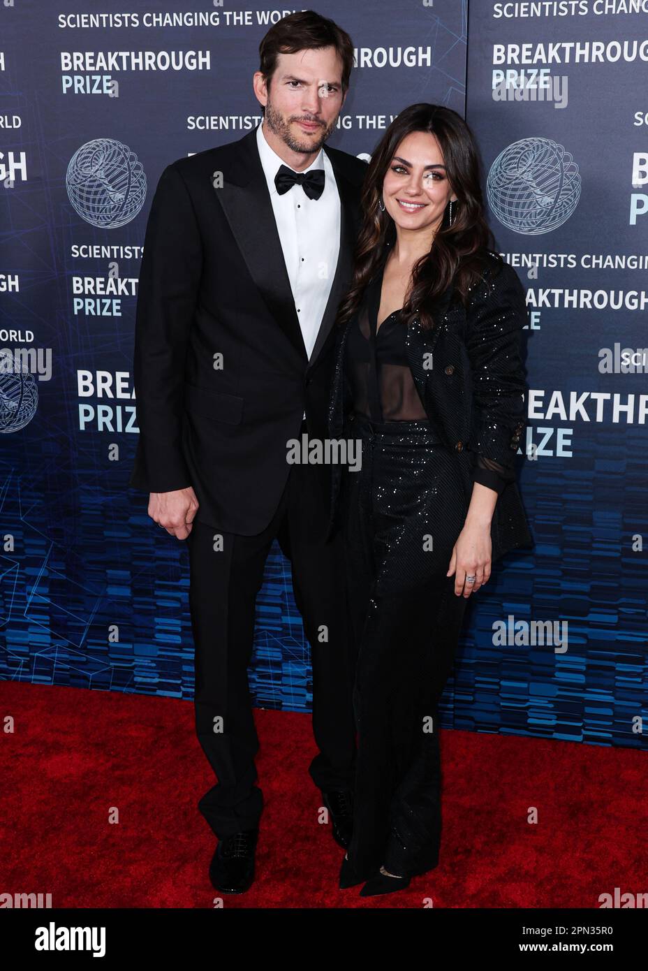 LOS ANGELES, CALIFORNIA, USA - APRIL 15: Ashton Kutcher and wife Mila ...