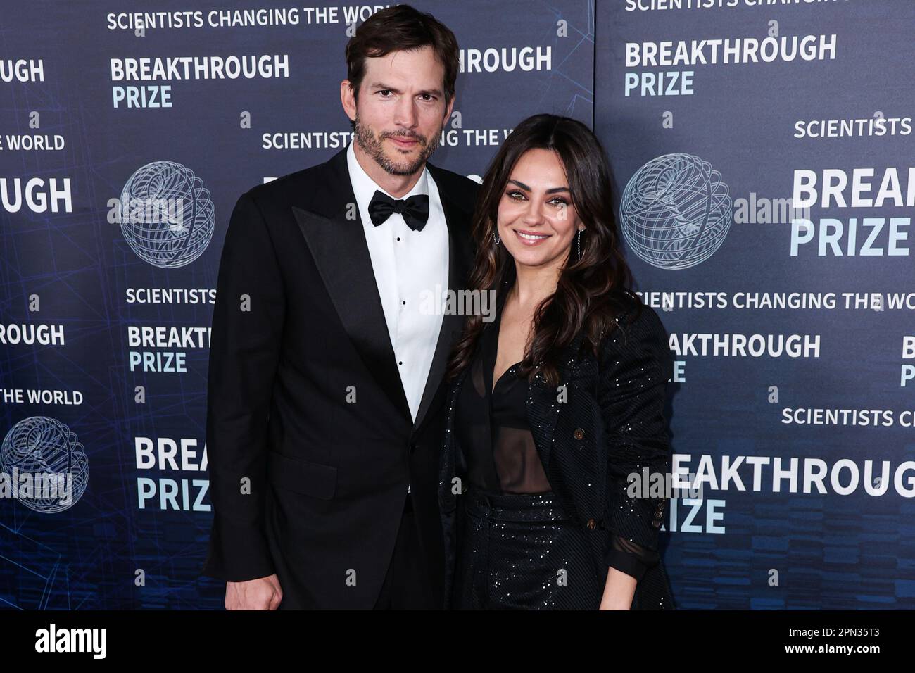 LOS ANGELES, CALIFORNIA, USA - APRIL 15: Ashton Kutcher and wife Mila ...