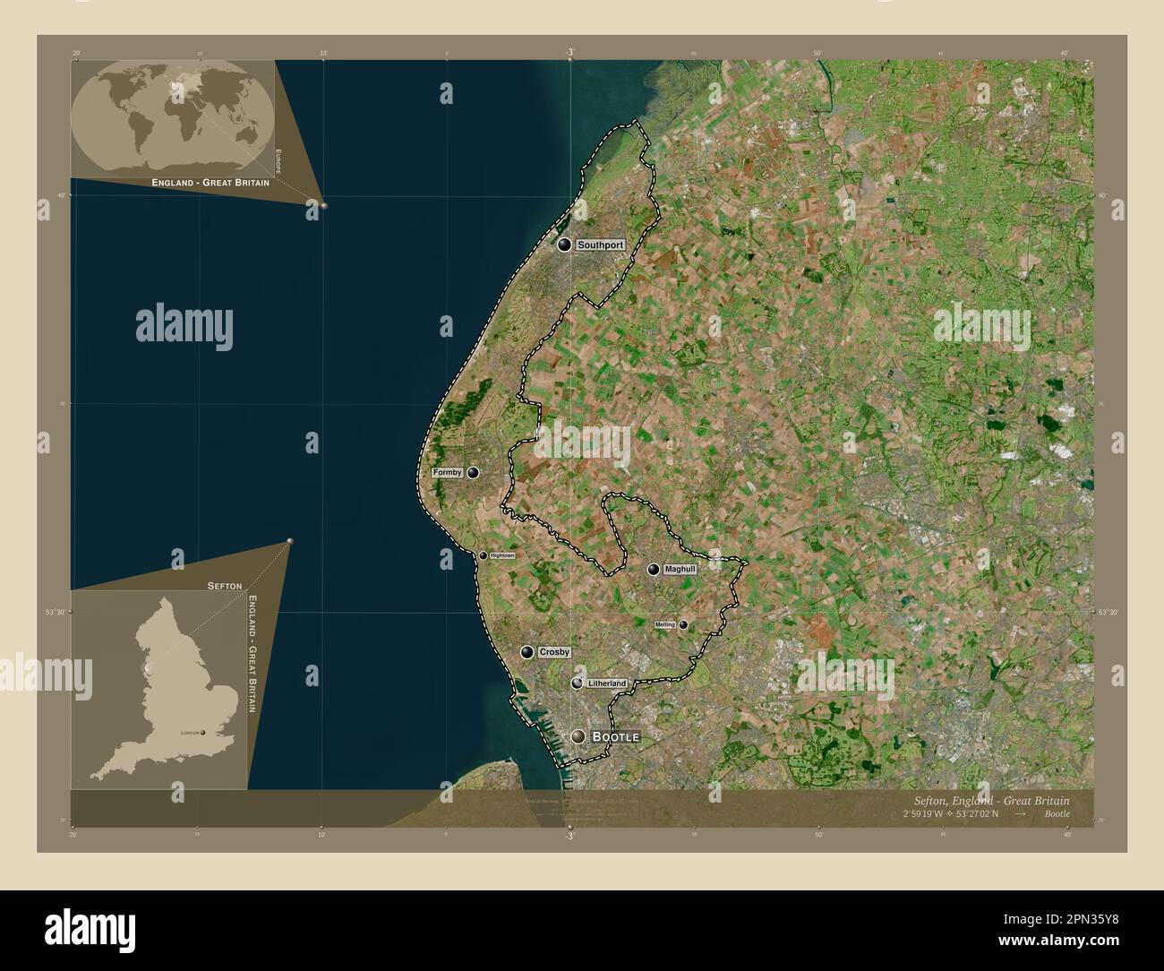 Sefton, administrative county of England - Great Britain. High ...