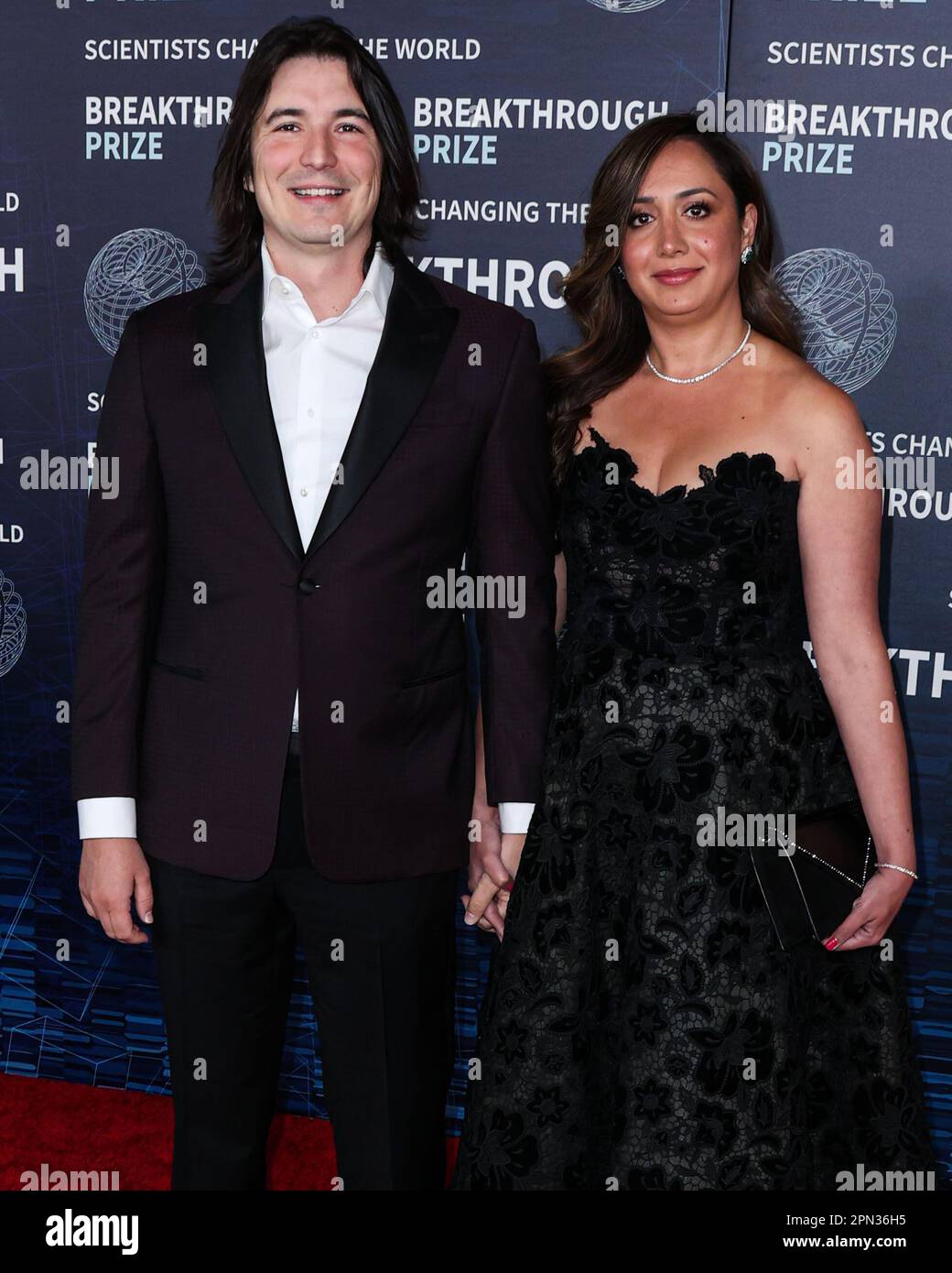 LOS ANGELES, CALIFORNIA, USA - APRIL 15: Vladimir Tenev and wife Celina ...