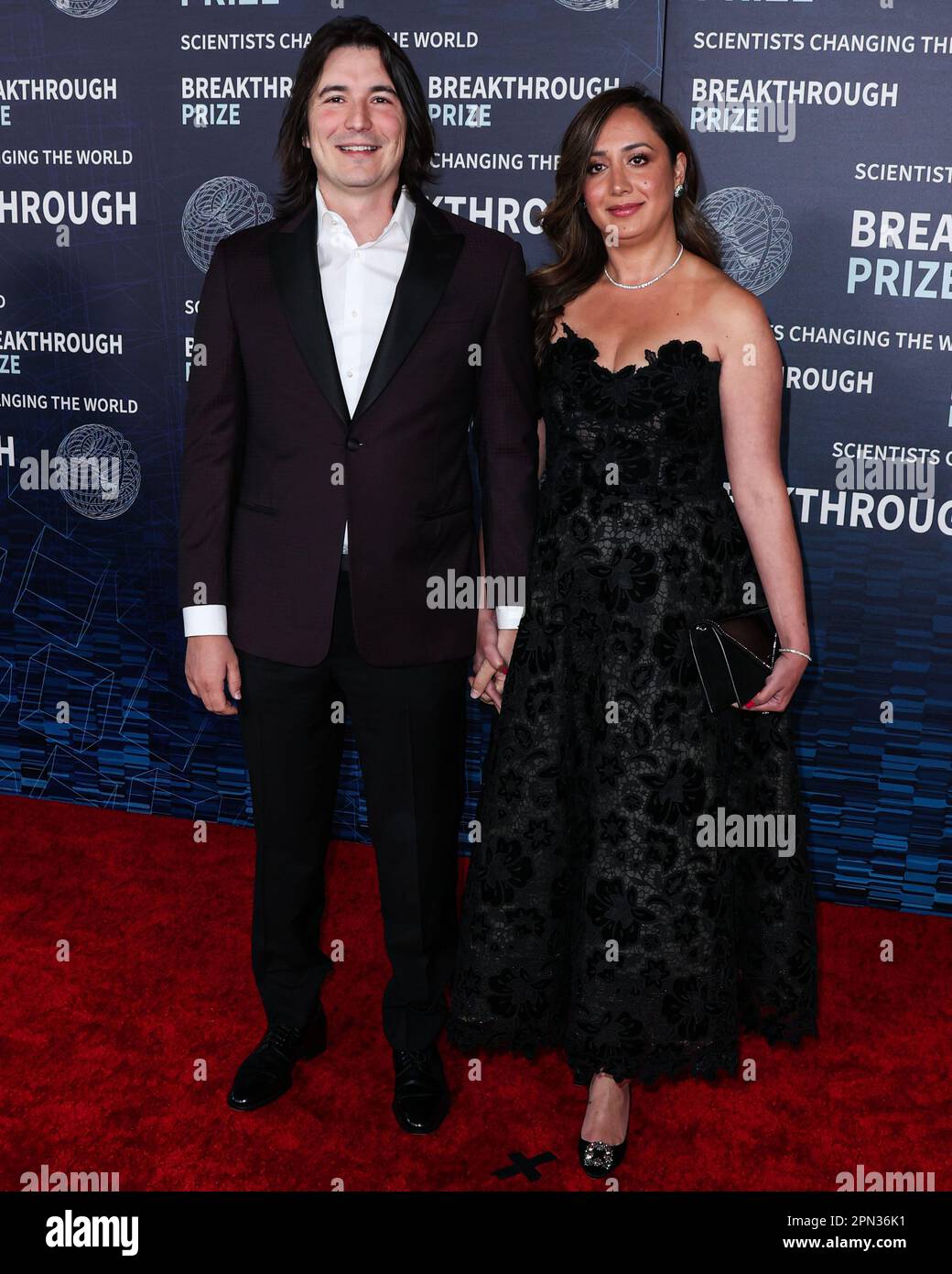 LOS ANGELES, CALIFORNIA, USA - APRIL 15: Vladimir Tenev and wife Celina ...