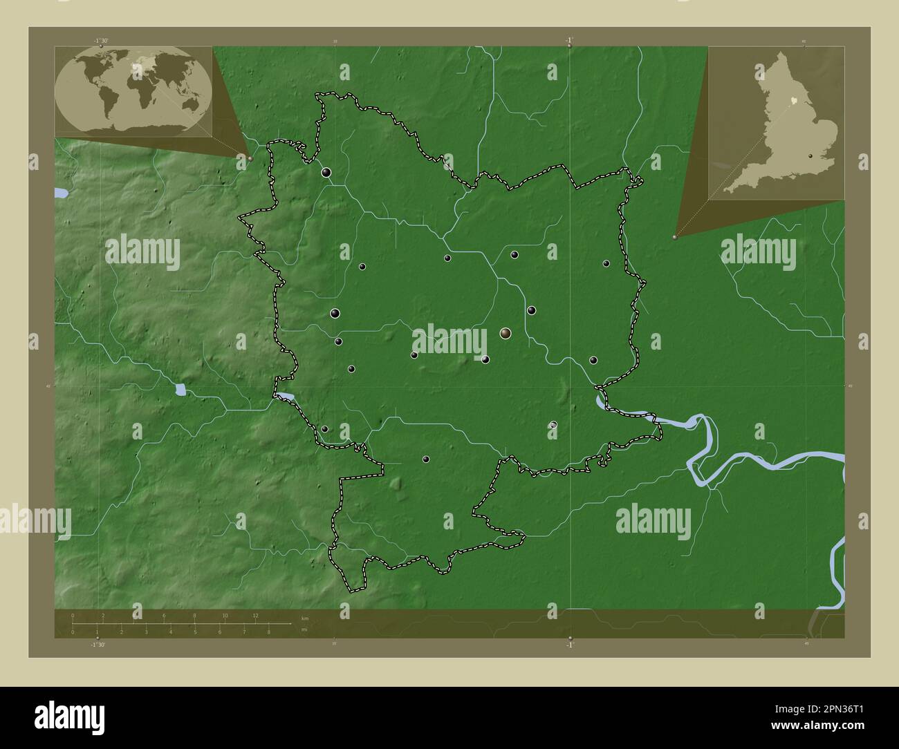 Selby, non metropolitan district of England - Great Britain. Elevation ...