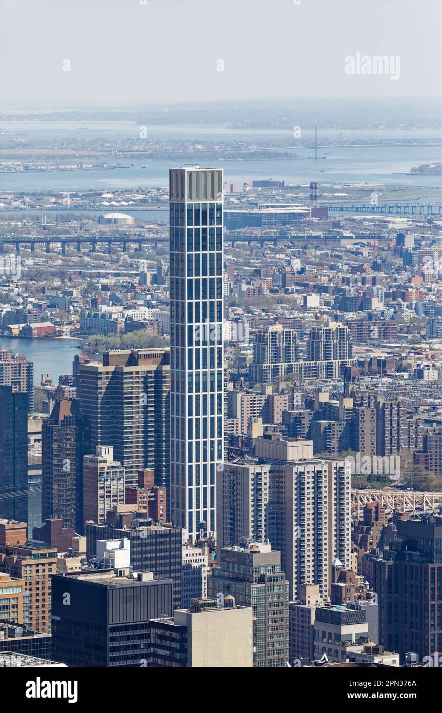 In NYC’s posh Sutton Place, the stacked white boxes of Sutton Tower ...