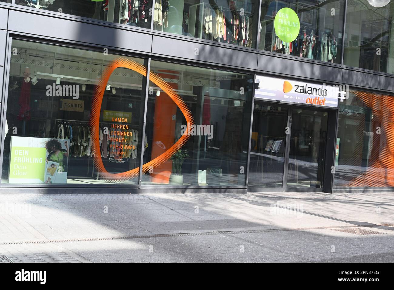Cologne, Germany. 09th Apr, 2023. Lettering and logo of the fashion ...