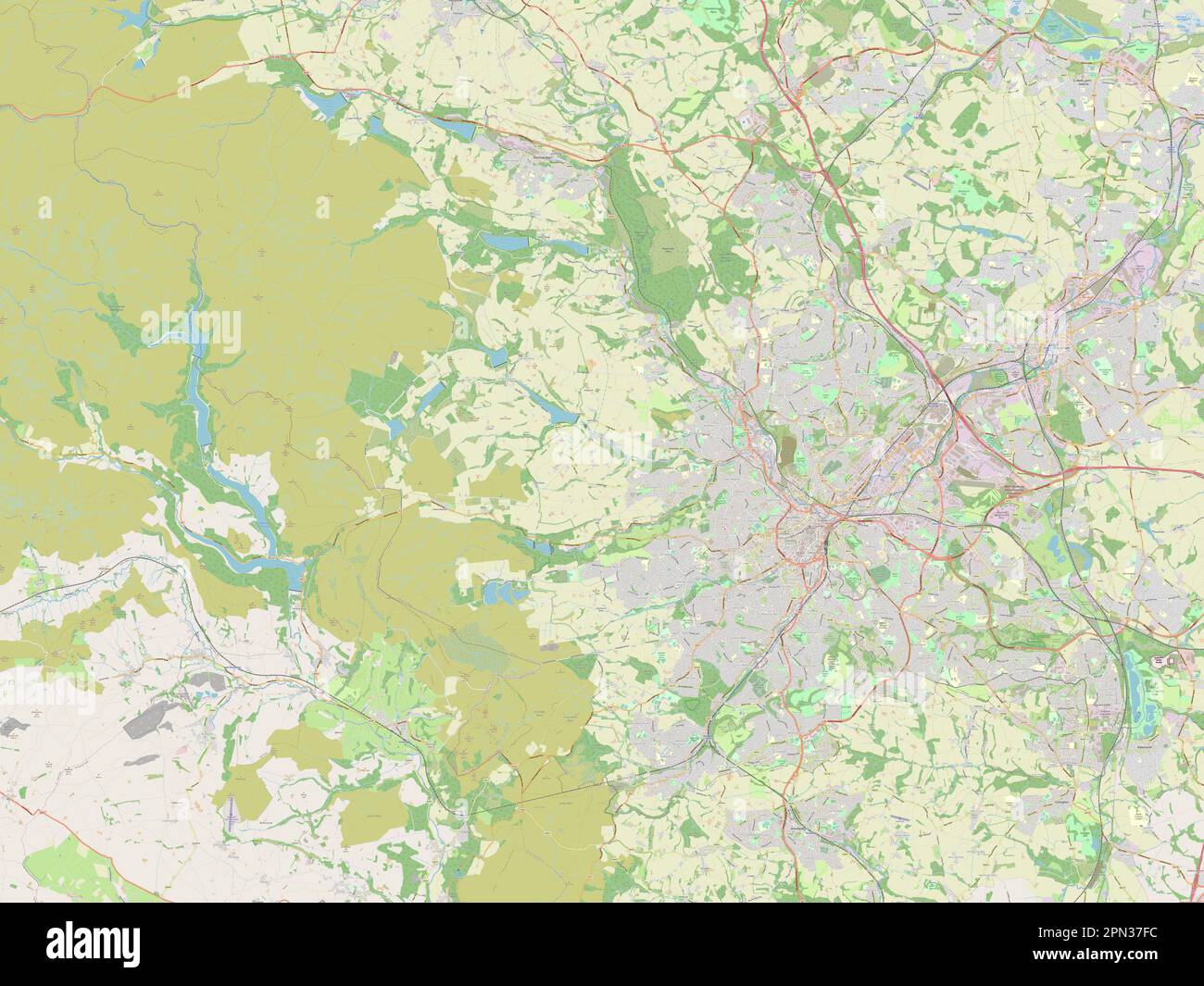 Sheffield, administrative county of England - Great Britain. Open ...