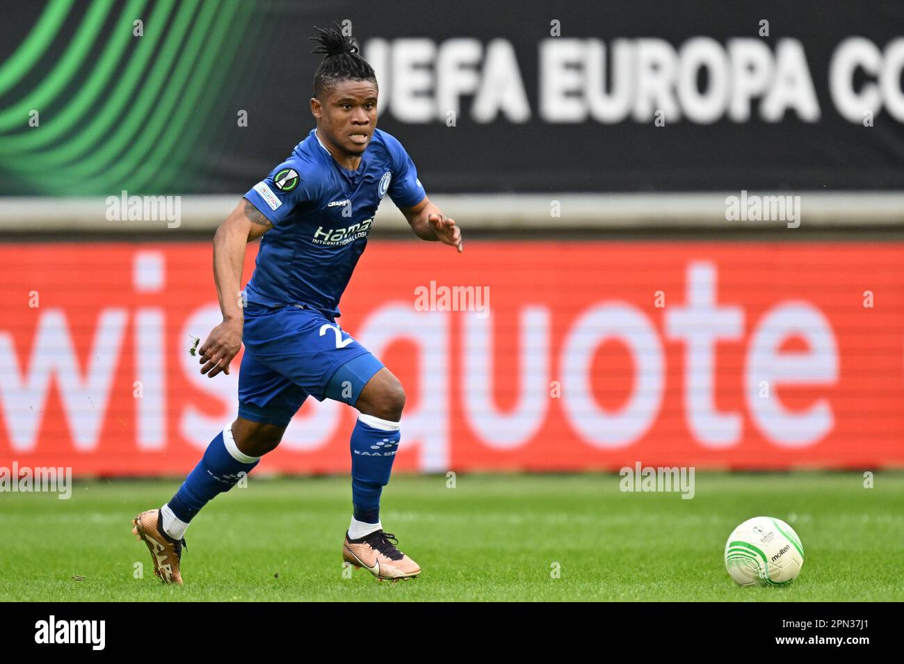 Gift Orban of Gent pictured during a soccer game between AA Gent and ...