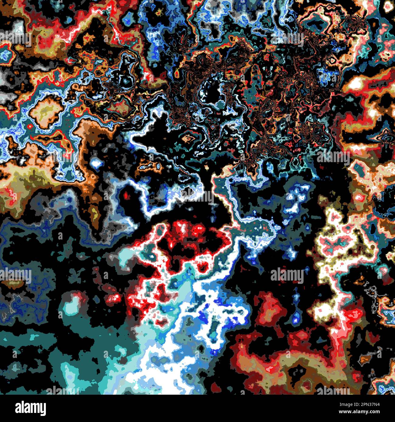 Multicolored grunge texture. Composition of different color patterns ...