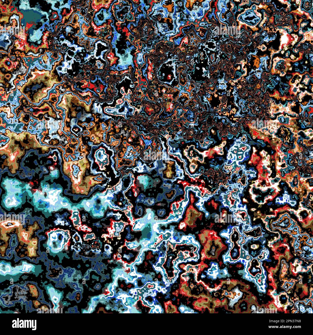 Multicolored grunge texture. Composition of different color patterns ...