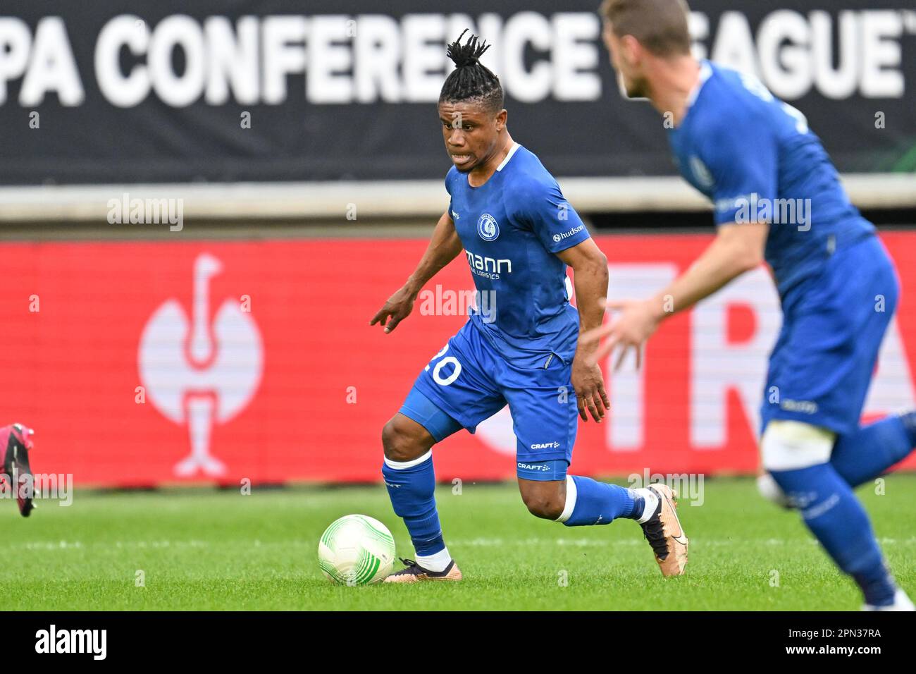 Gift Orban of Gent pictured during a soccer game between AA Gent and ...