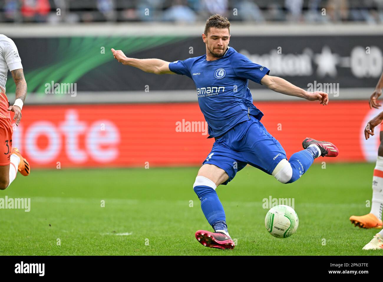 Hugo Cuypers of Gent pictured during a soccer game between AA Gent and ...