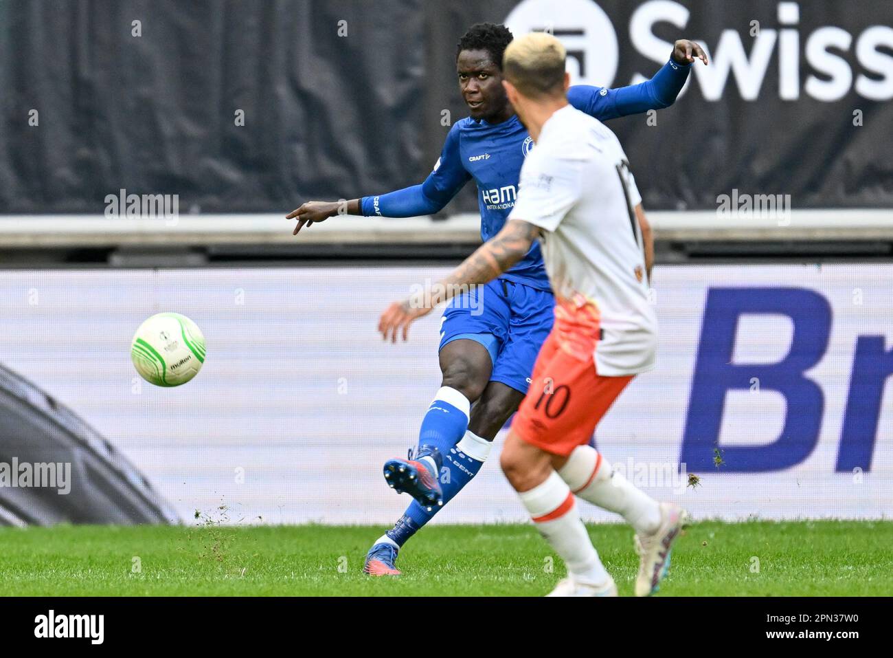 Joseph Okumu of Gent pictured during a soccer game between AA Gent and ...
