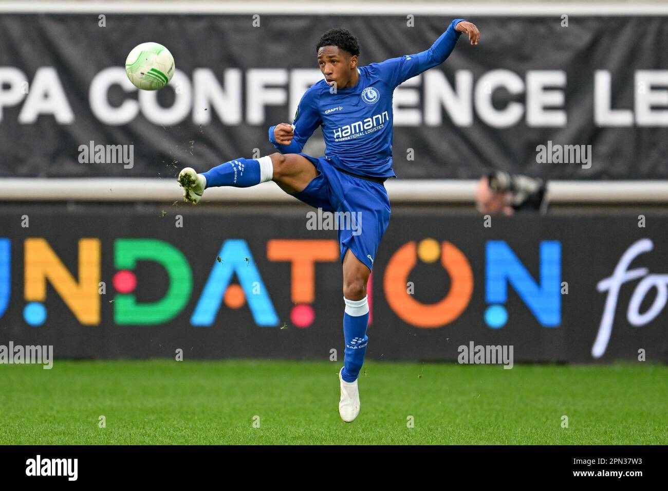 Malick Fofana of Gent pictured during a soccer game between AA Gent and ...